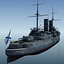 3d Russian Warship Slava War Model