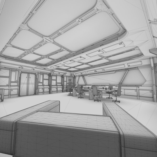 starship interior conference room 3ds