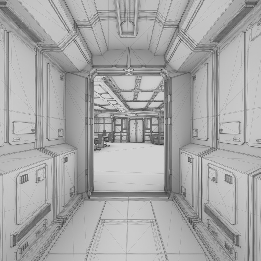starship interior conference room 3ds