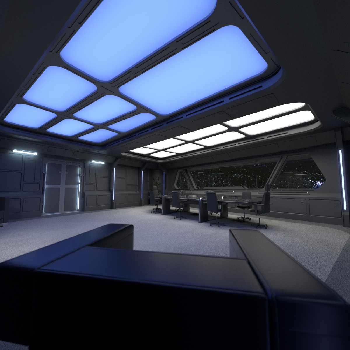 starship interior conference room 3ds
