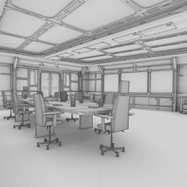 starship interior conference room 3ds