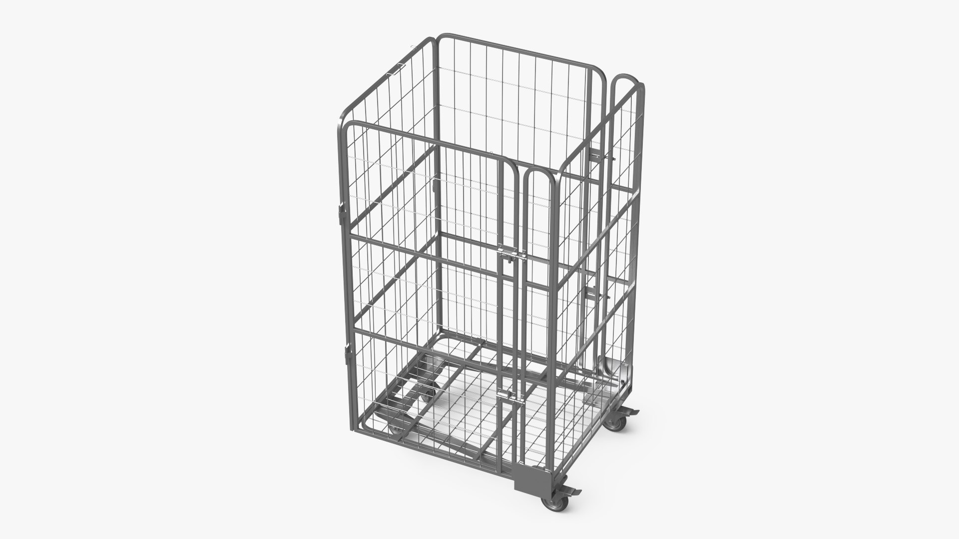 Industrial Wire Roll Trolley Silver 3D - TurboSquid 2506658