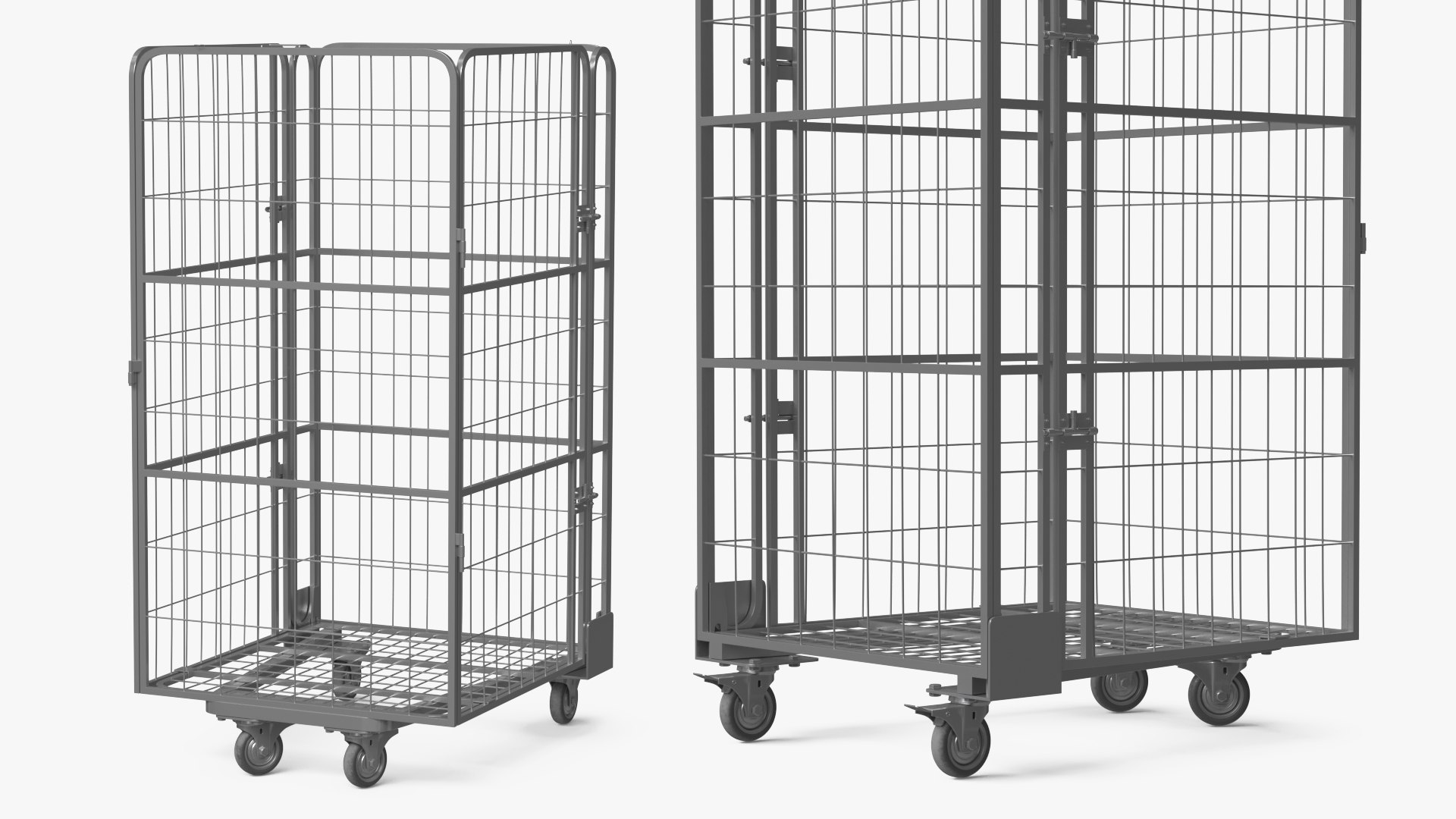 Industrial Wire Roll Trolley Silver 3D - TurboSquid 2506658