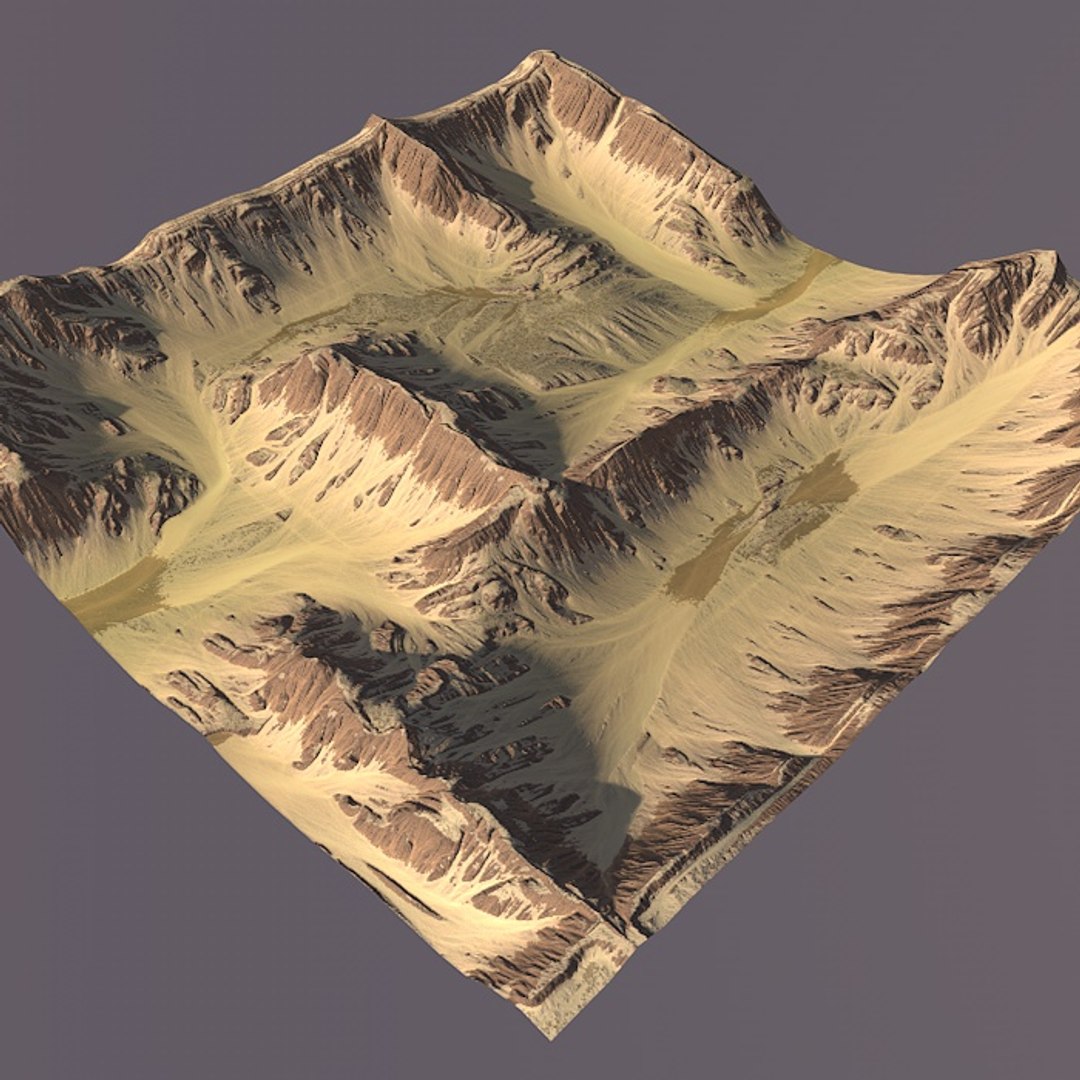 3d Model Of Mountain Games Maps