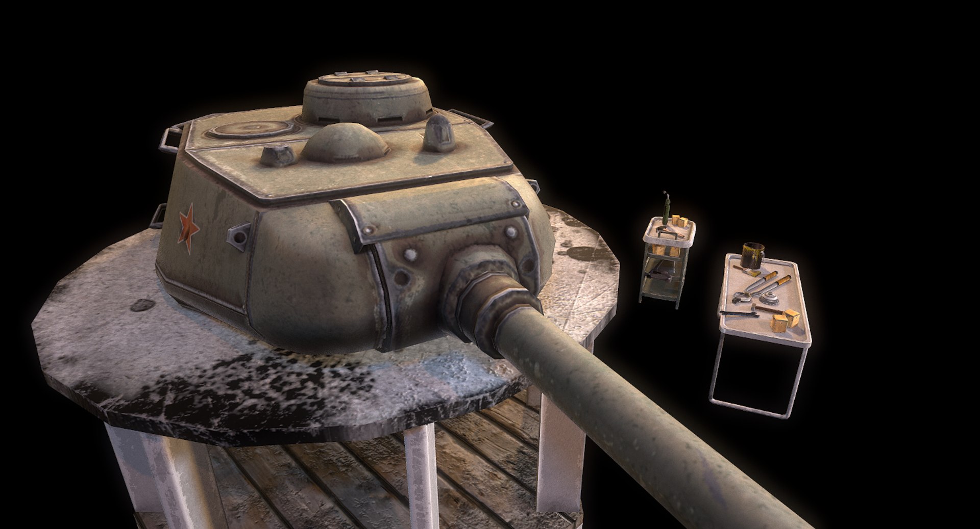 Tank Workbench Wwii 3D Model - TurboSquid 1580281