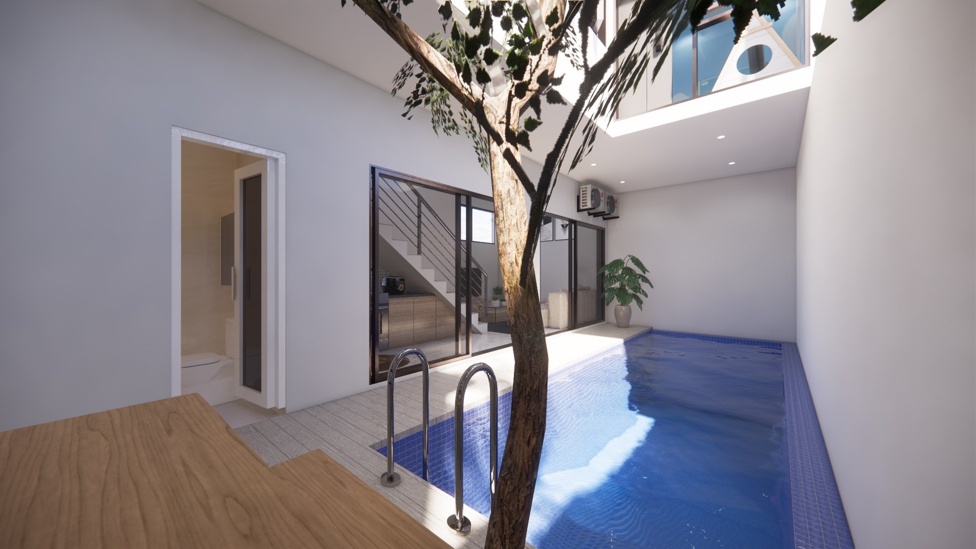 House To The Side Interior Exterior 3D - TurboSquid 2096359