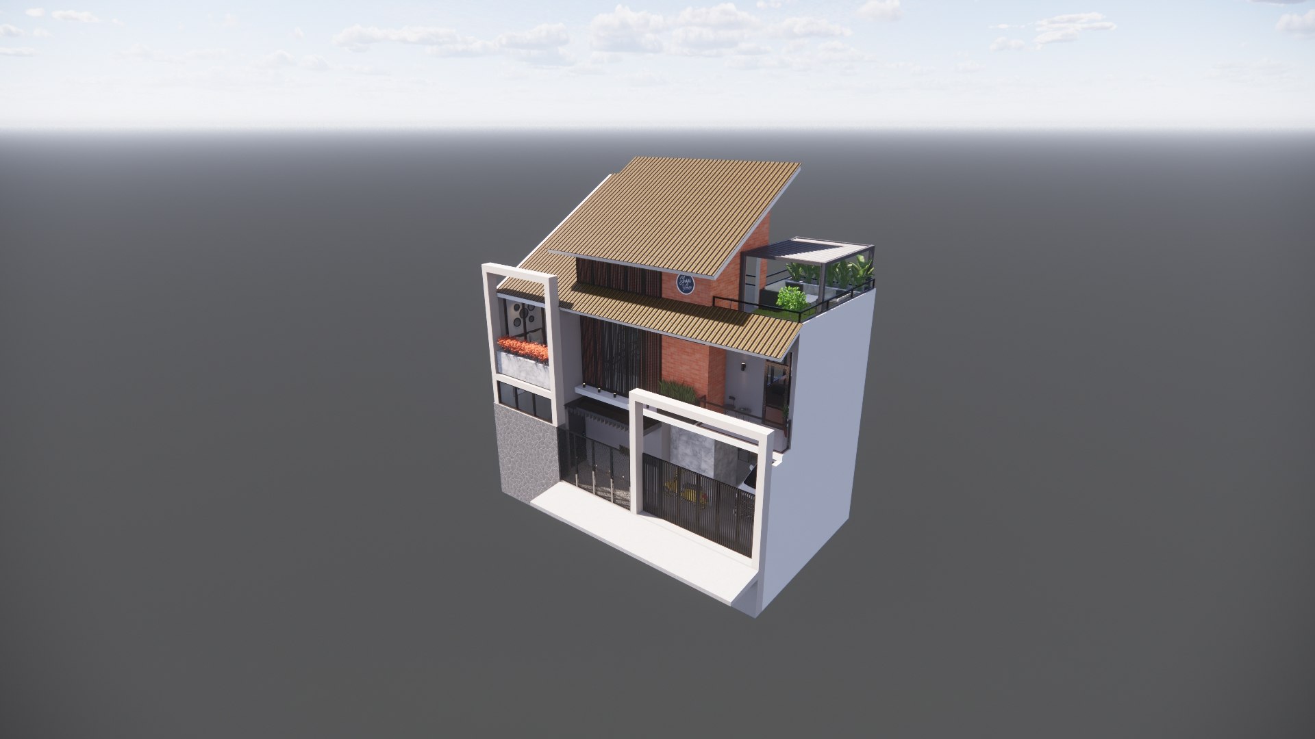 House To The Side Interior Exterior 3D - TurboSquid 2096359