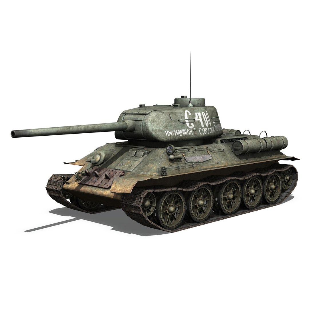T-34 85 - Soviet 3d Model