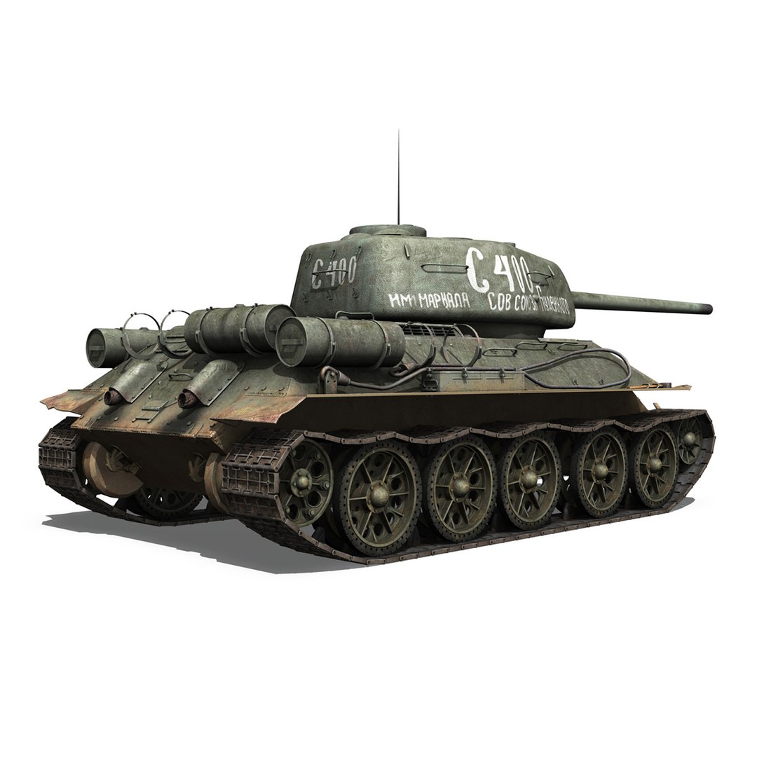 t-34 85 - soviet 3d model
