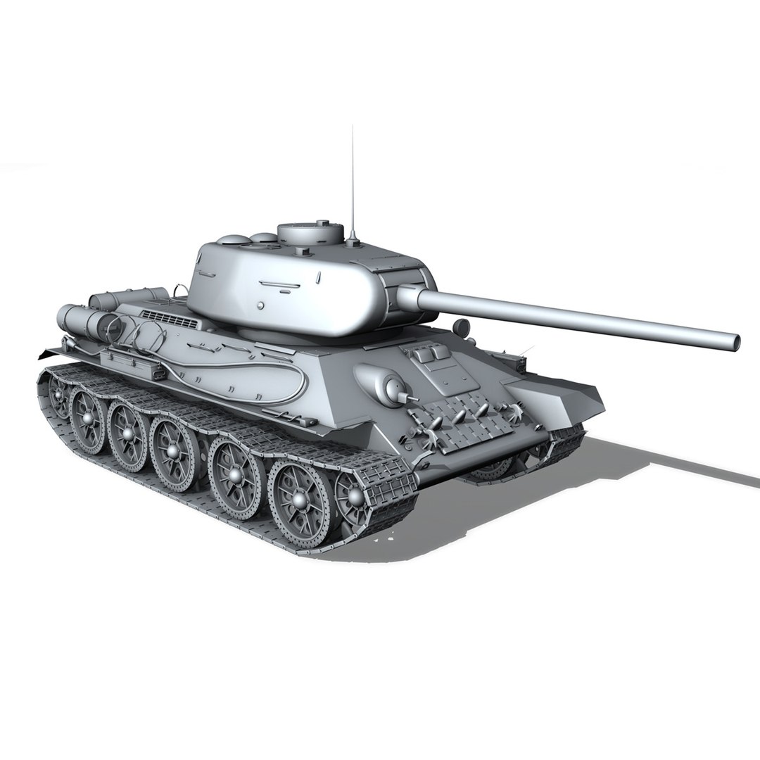 t-34 85 - soviet 3d model