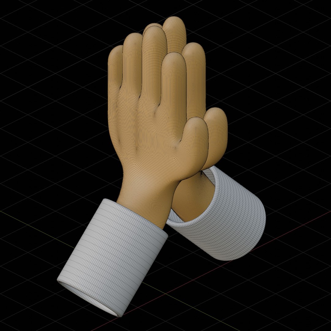Namaste Hand Gesture Model - TurboSquid 2334870