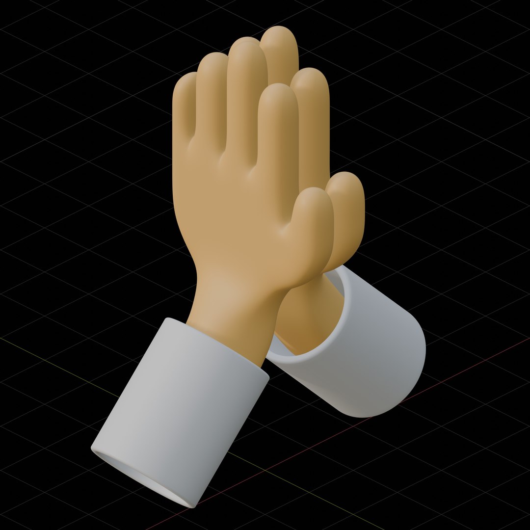 Namaste Hand Gesture Model - TurboSquid 2334870
