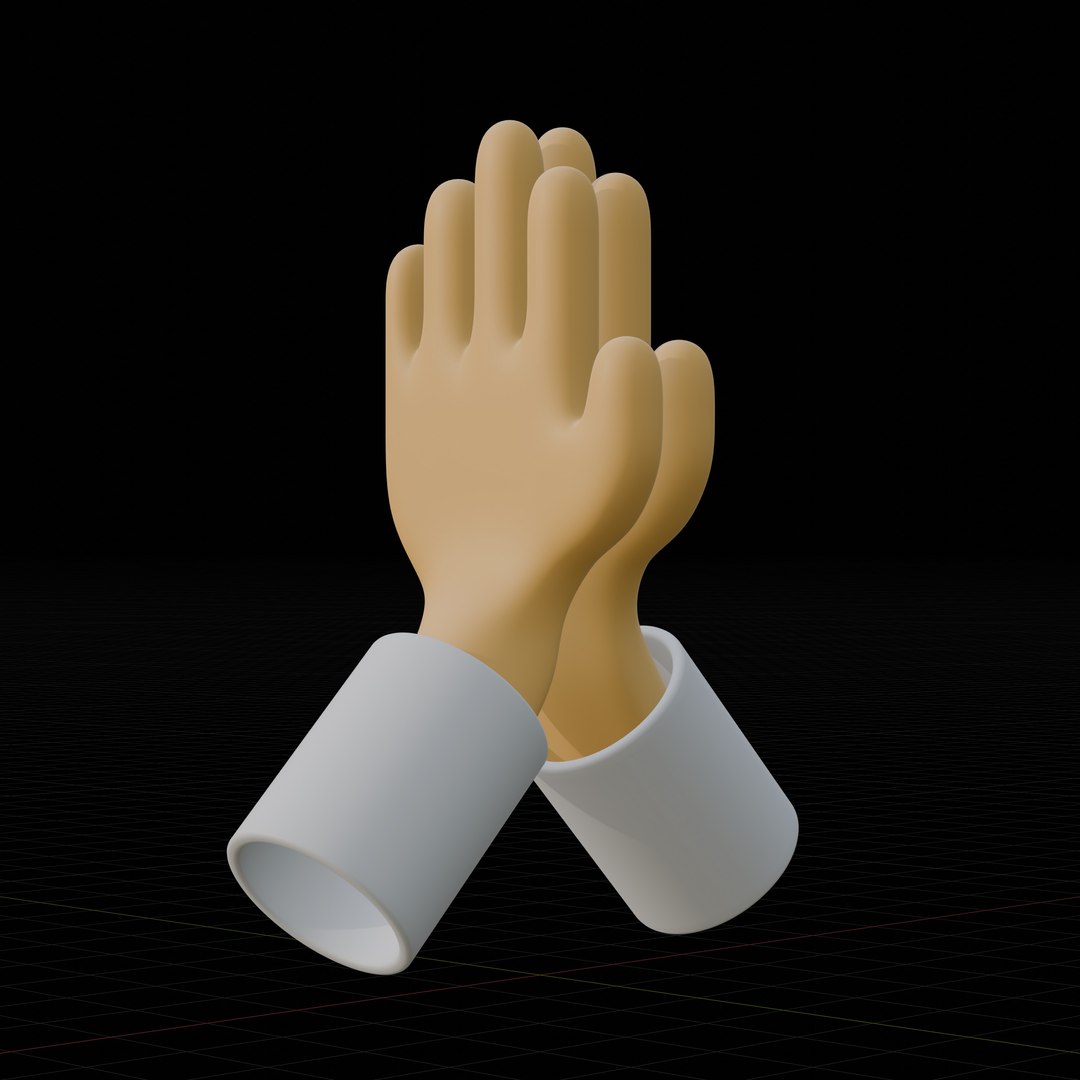 Namaste Hand Gesture Model - TurboSquid 2334870