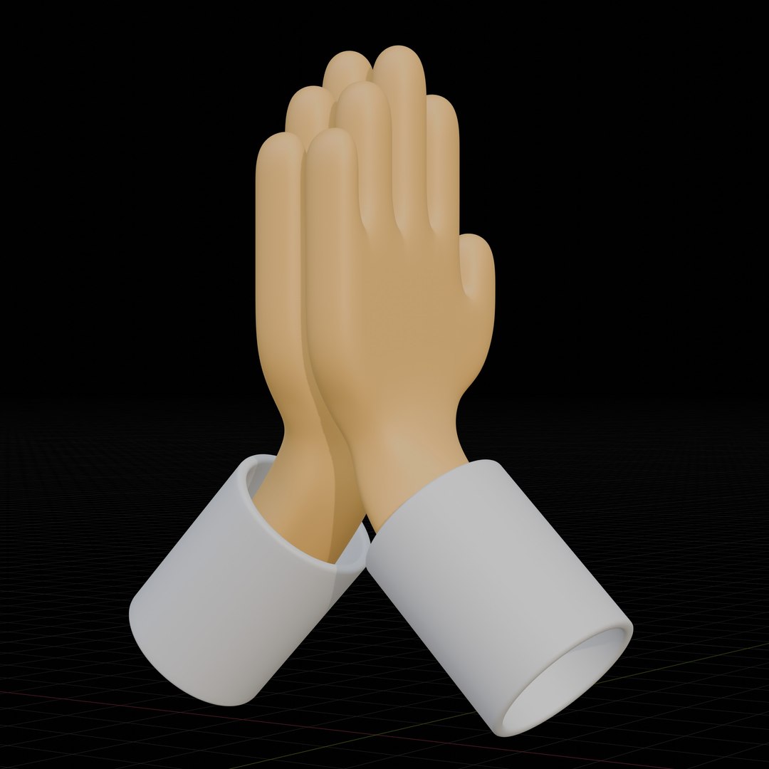 Namaste Hand Gesture Model - TurboSquid 2334870