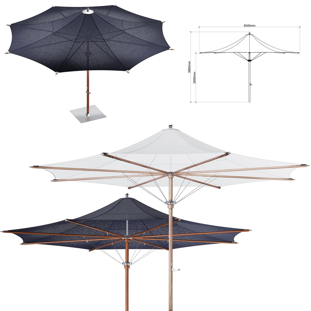 Tensile Parasol 3D Model - TurboSquid 1734662