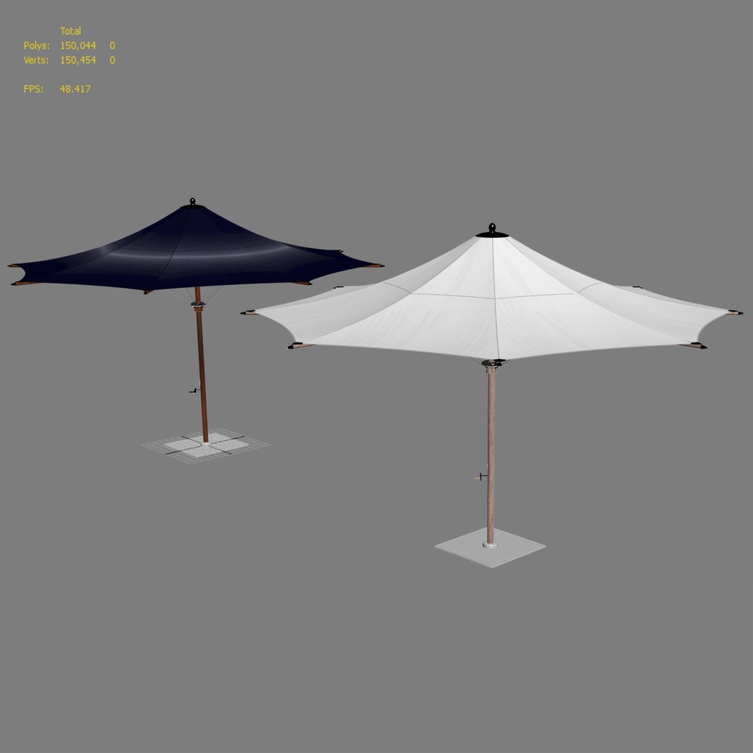 Tensile Parasol 3D Model - TurboSquid 1734662