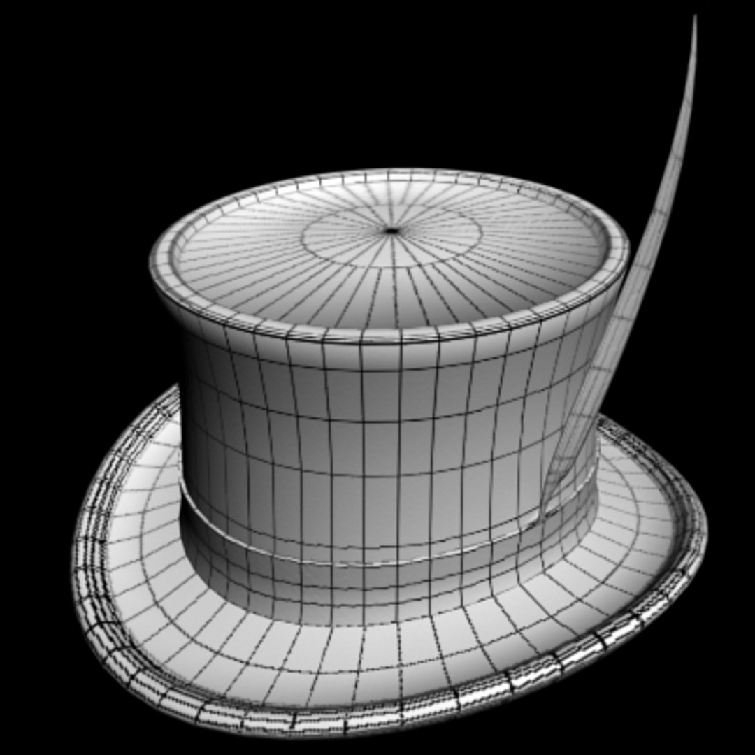 3d Model Shallow Hat