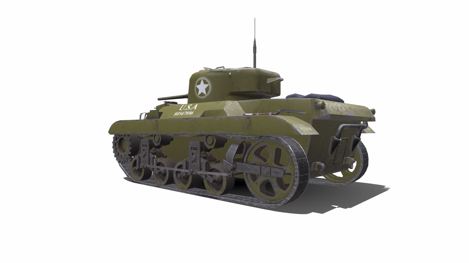 M22 Locust Light Tank 3D Model - TurboSquid 1566812