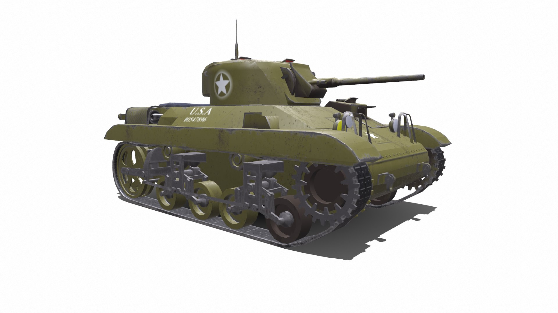 M22 Locust Light Tank 3D Model - TurboSquid 1566812