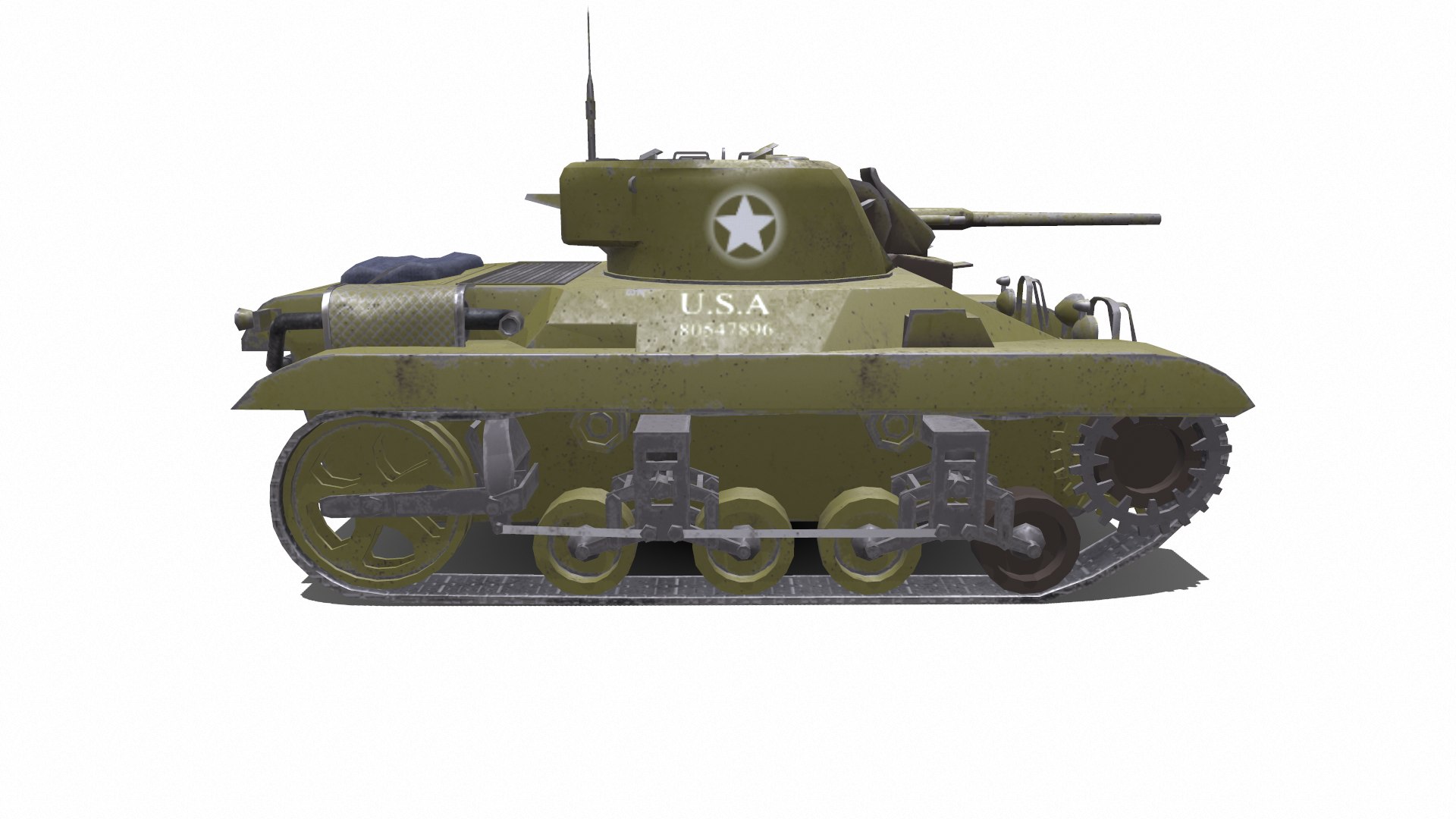 M22 Locust Light Tank 3D Model - TurboSquid 1566812