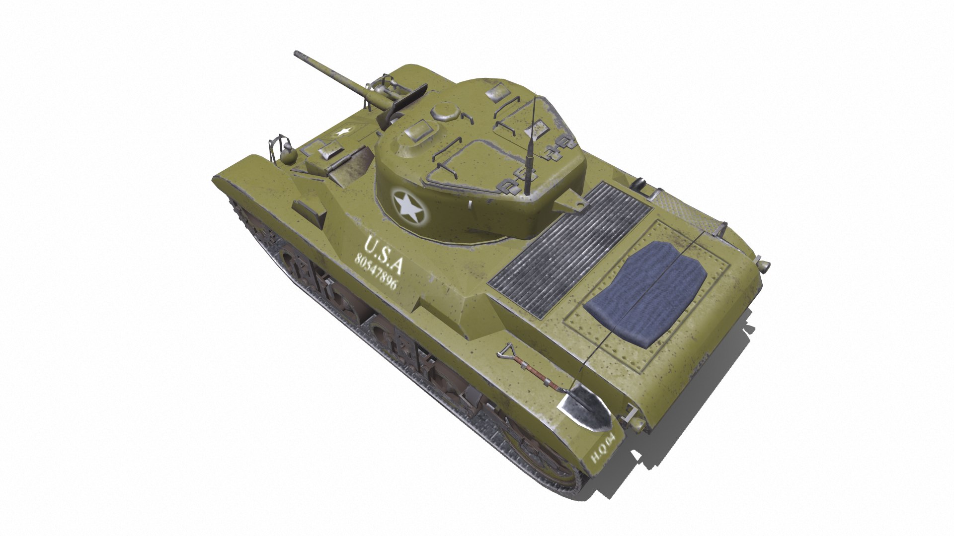 M22 Locust Light Tank 3D Model - TurboSquid 1566812