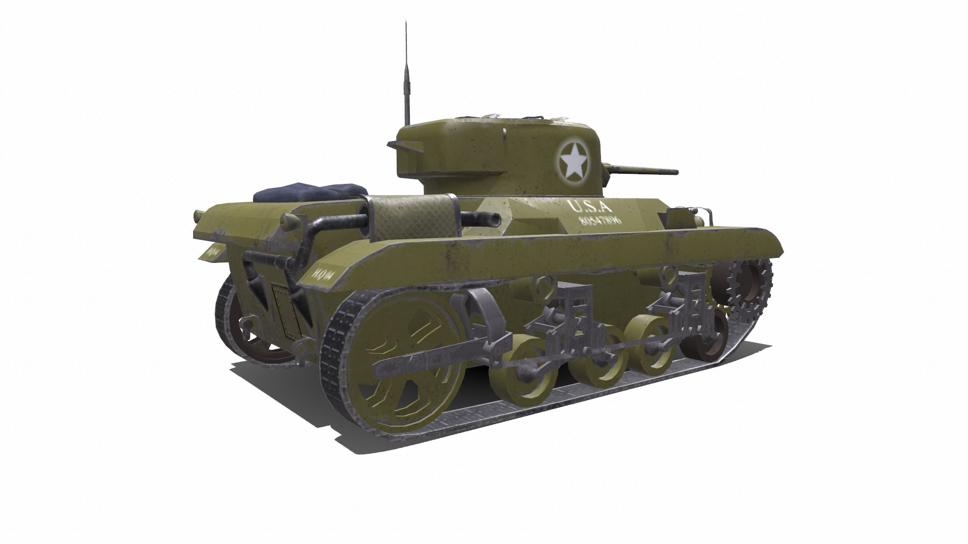 M22 Locust Light Tank 3D Model - TurboSquid 1566812