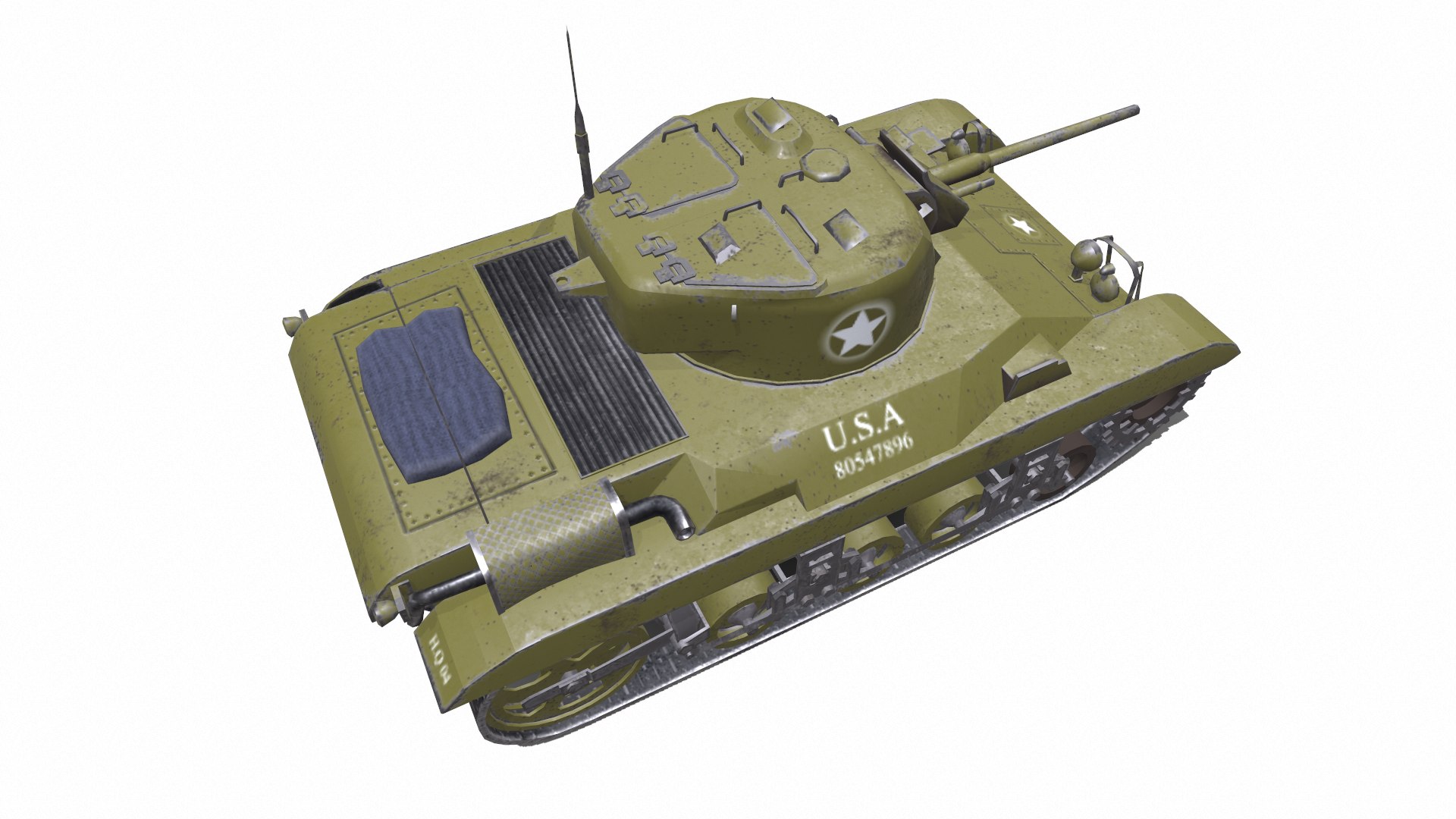 M22 Locust Light Tank 3D Model - TurboSquid 1566812