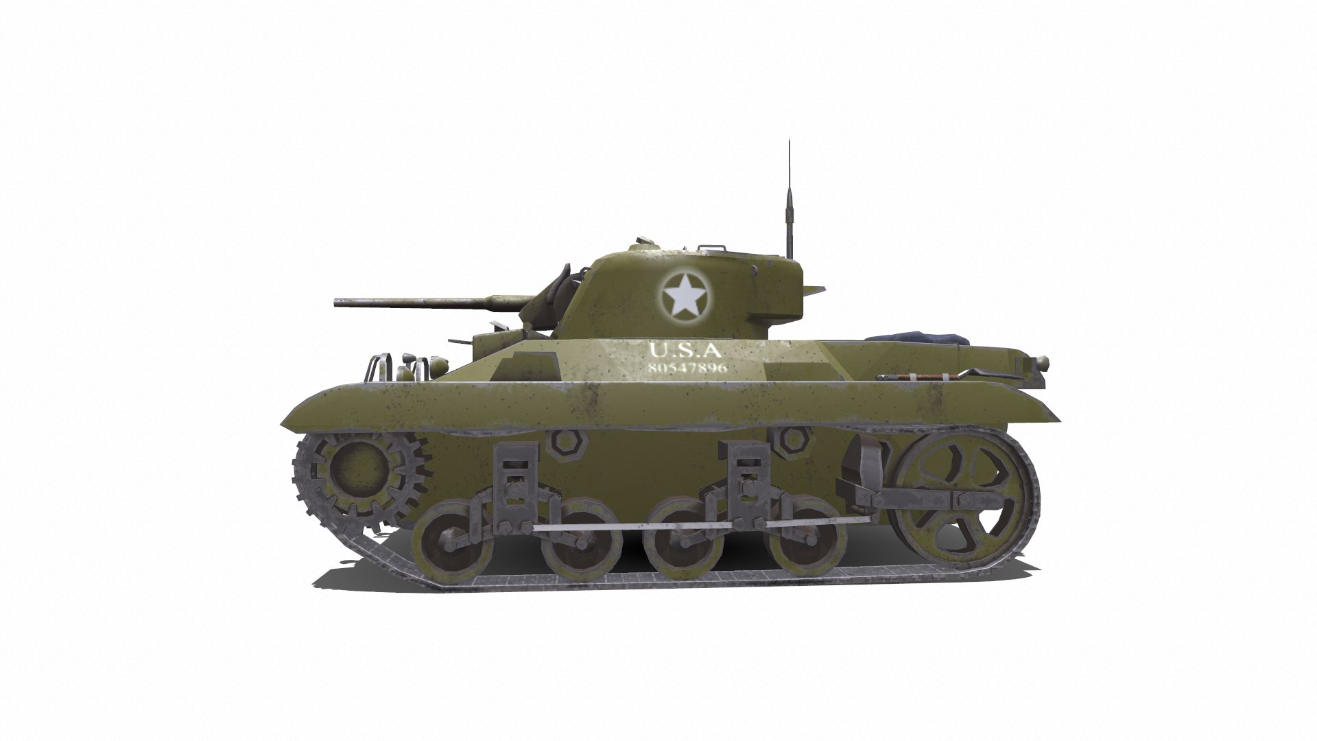 M22 Locust Light Tank 3D Model - TurboSquid 1566812