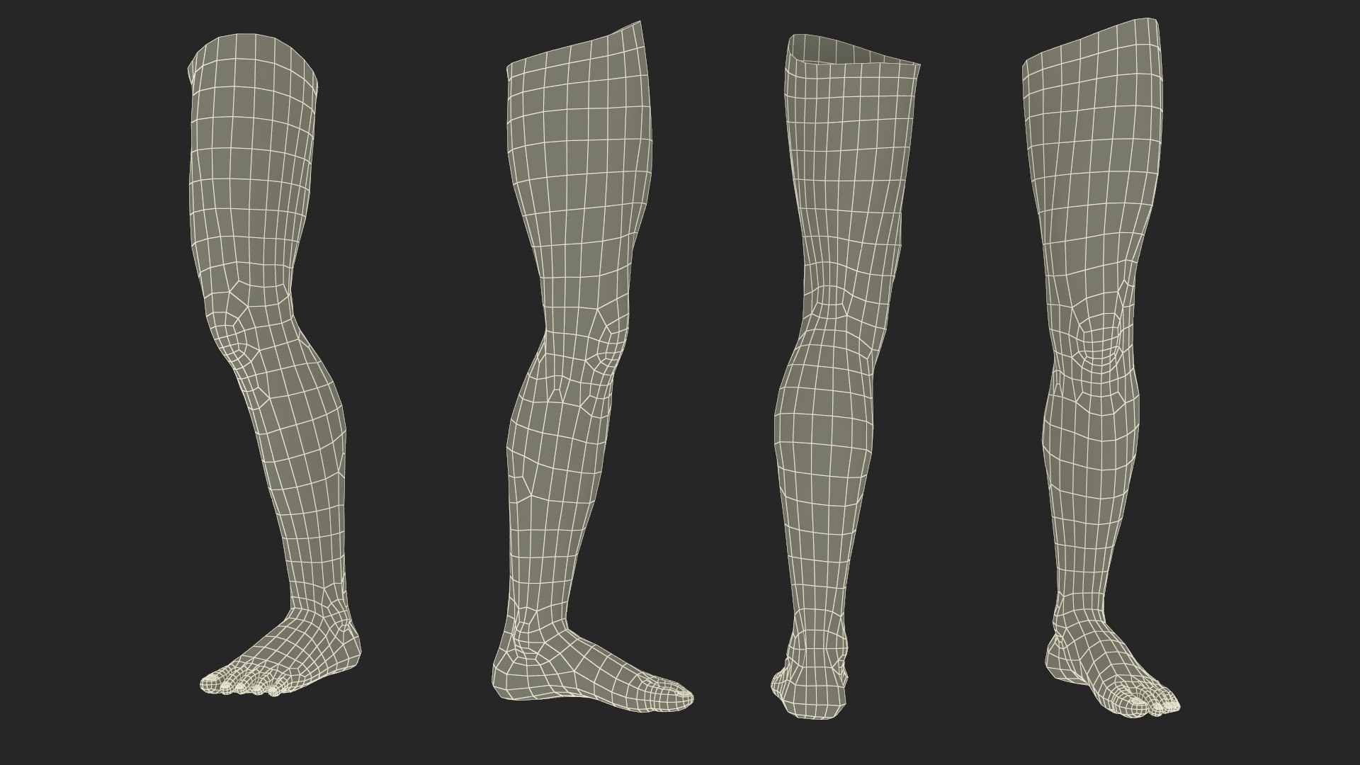 Male Athletic Leg 3D Model - TurboSquid 2277595