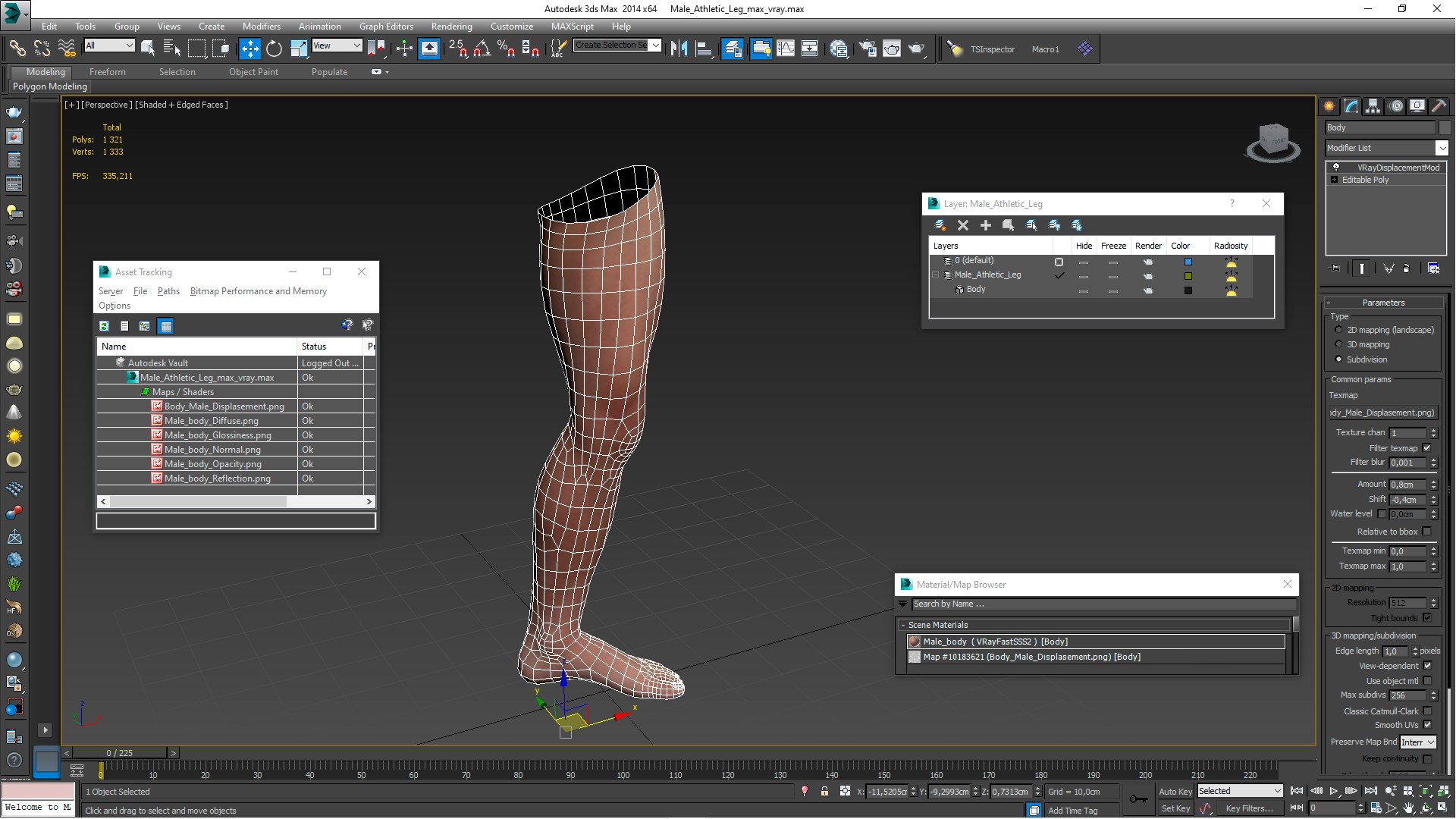 Male Athletic Leg 3D Model - TurboSquid 2277595