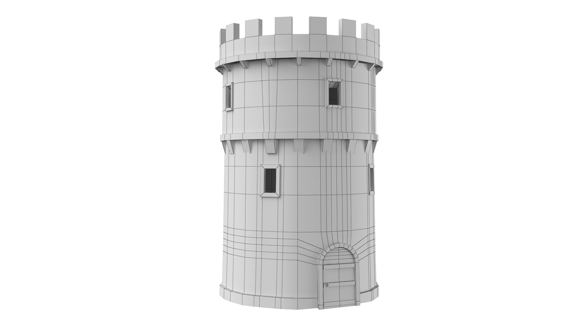 3D Model Real Castle Tower - TurboSquid 1438255