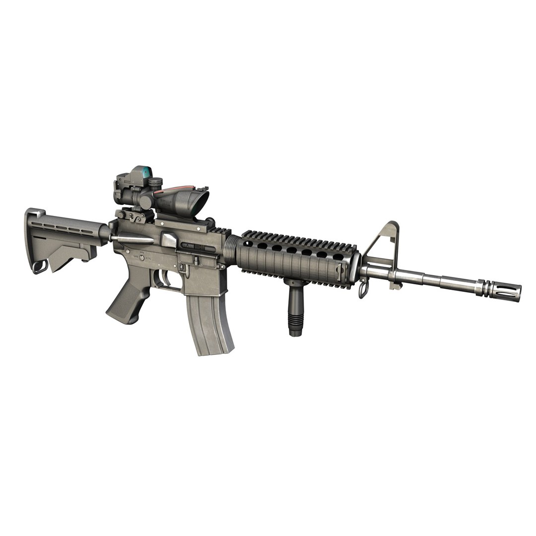 C4d M4a1 Sopmod Rifle