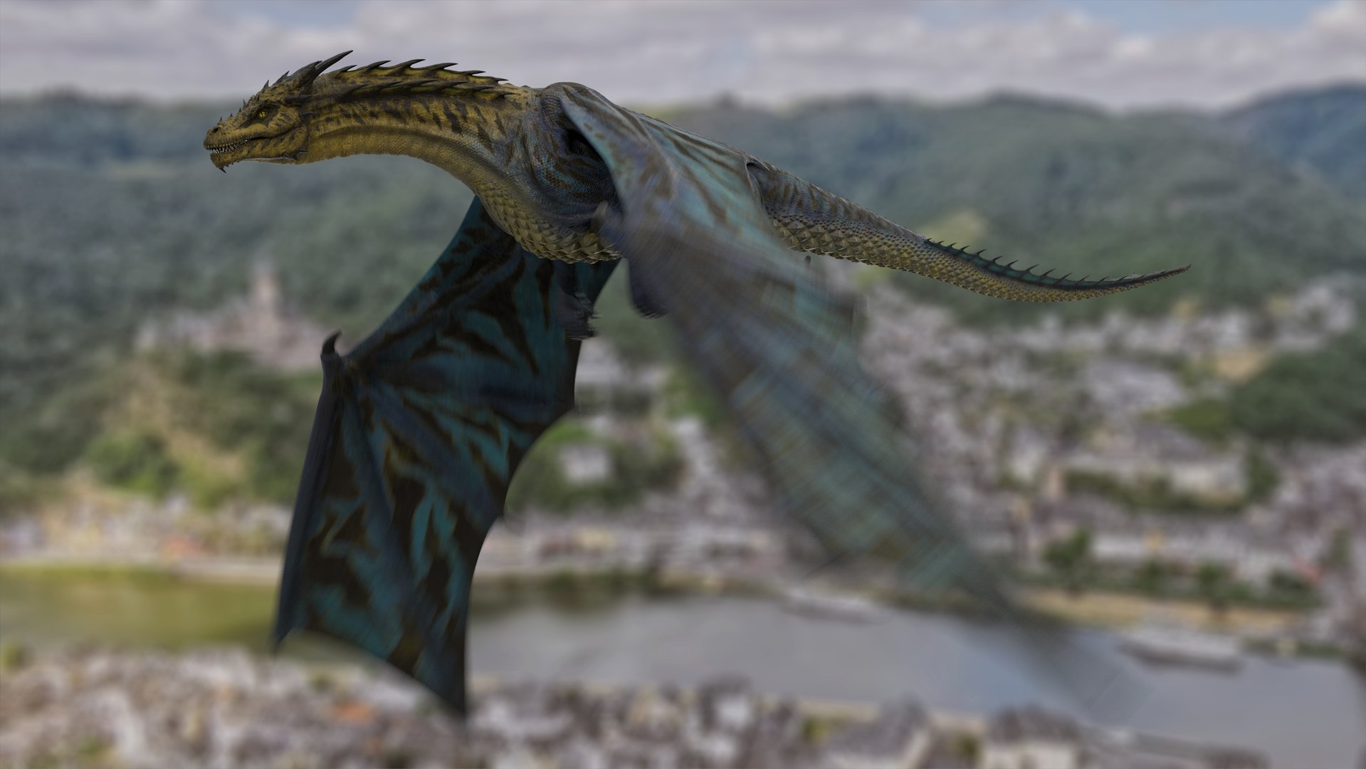 Blue Dragon Animation 3D - TurboSquid 1597679