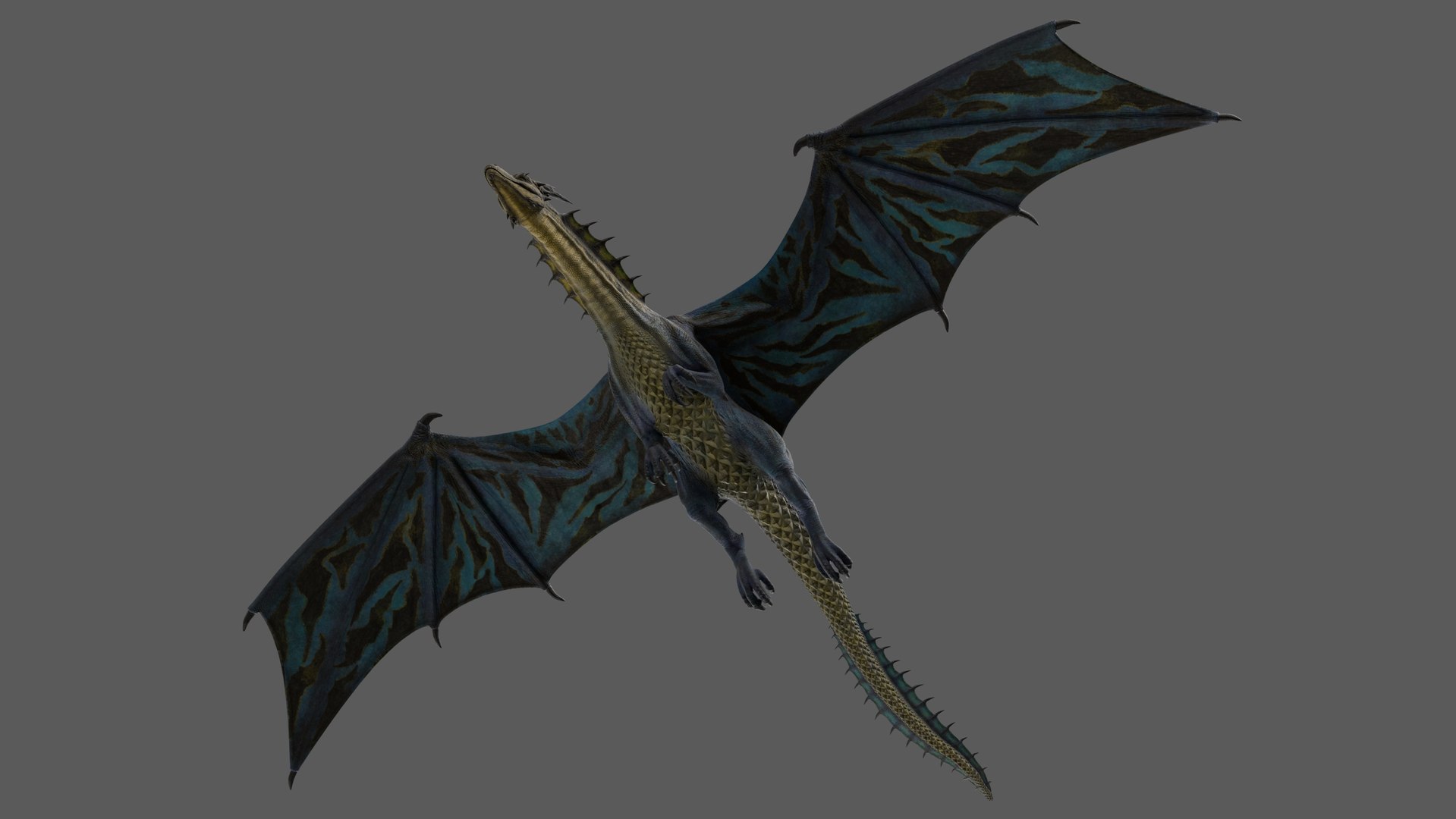 Blue dragon animation 3D - TurboSquid 1597679