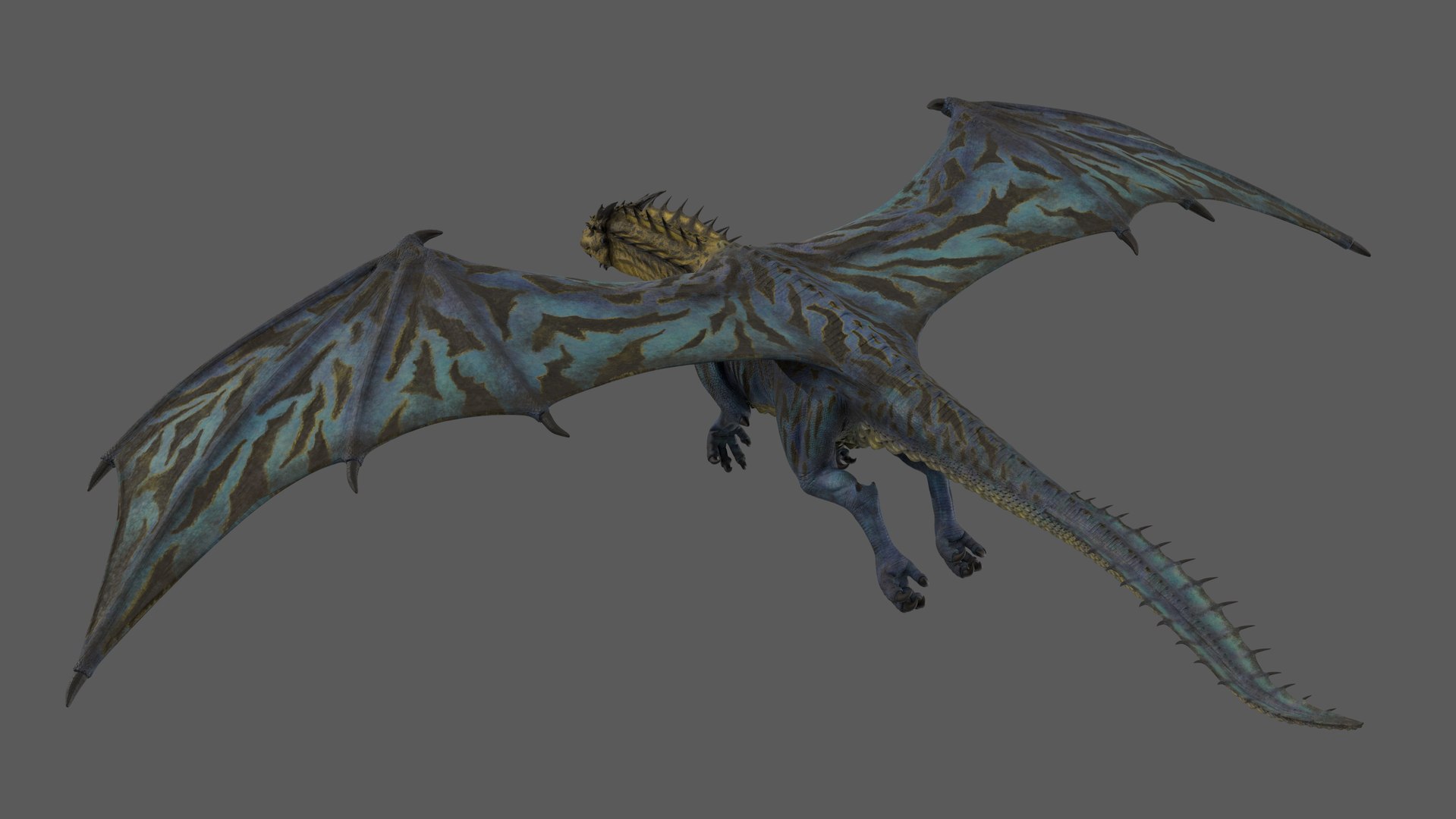 Blue dragon animation 3D - TurboSquid 1597679