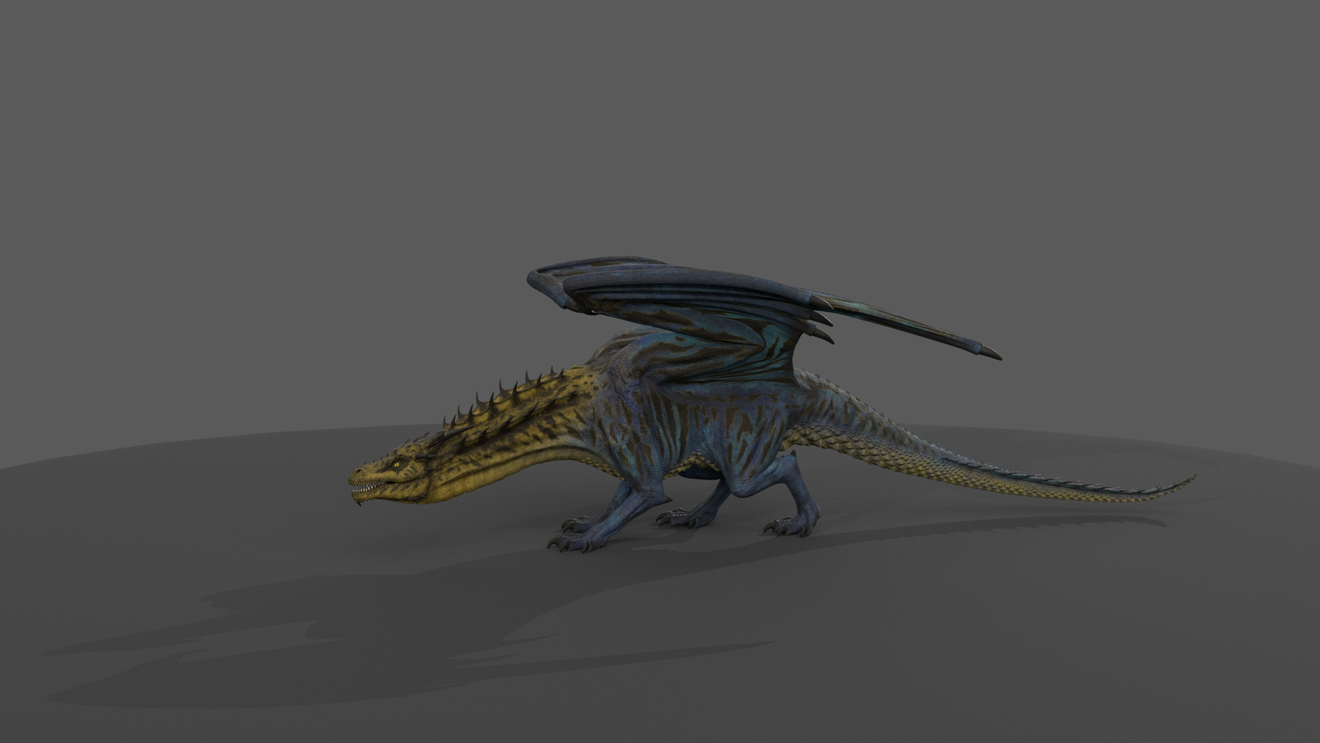 Blue Dragon Animation 3D - TurboSquid 1597679