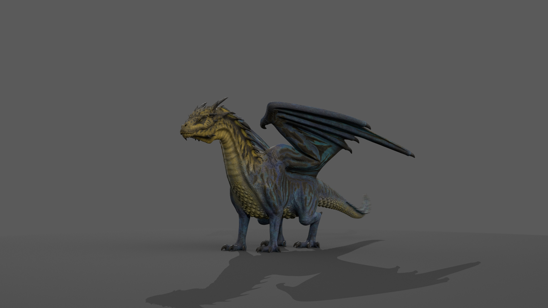 Blue Dragon Animation 3D - TurboSquid 1597679