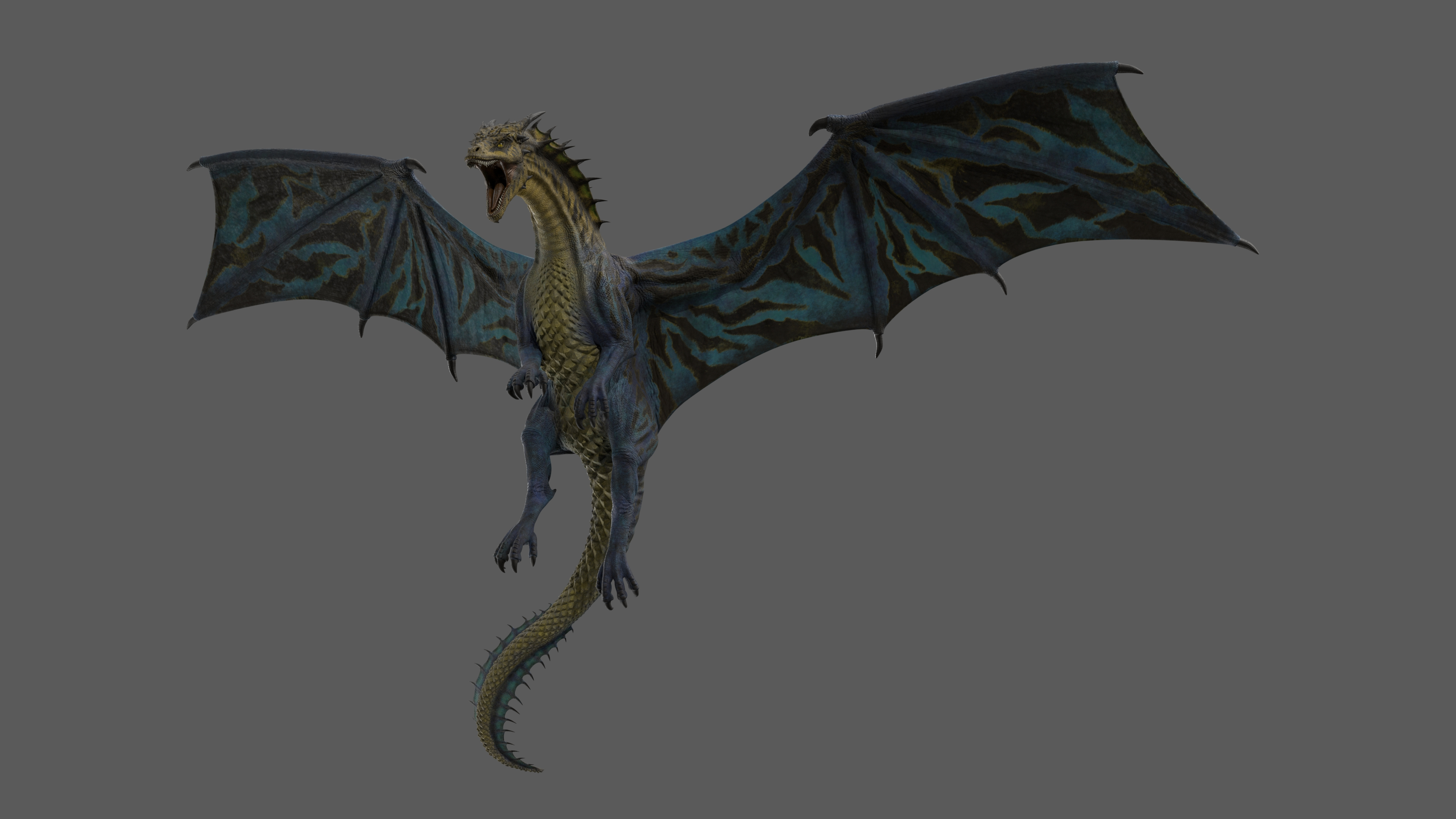 Blue dragon animation 3D - TurboSquid 1597679