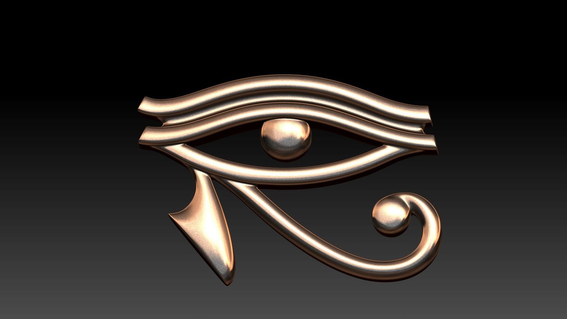 Eye Of Horus Amulet 3D Model - TurboSquid 2178570