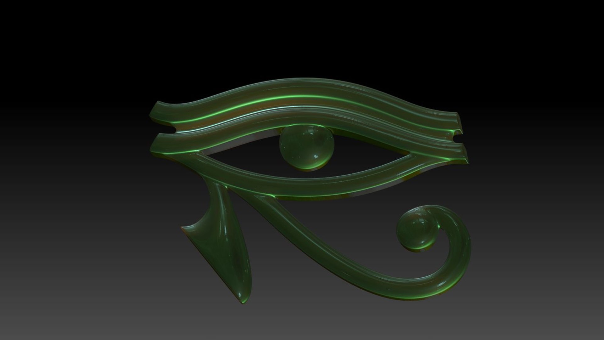 Eye Of Horus Amulet 3D Model - TurboSquid 2178570