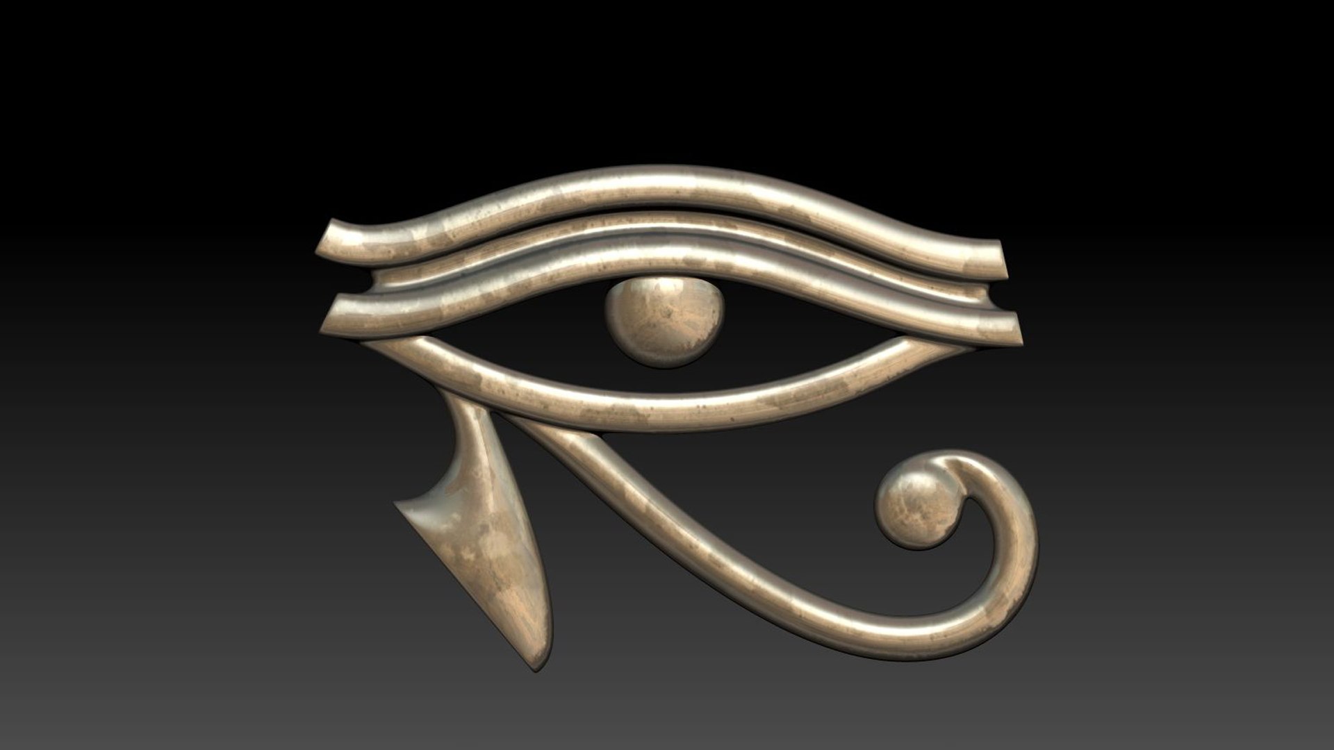 Eye Of Horus Amulet 3D Model - TurboSquid 2178570
