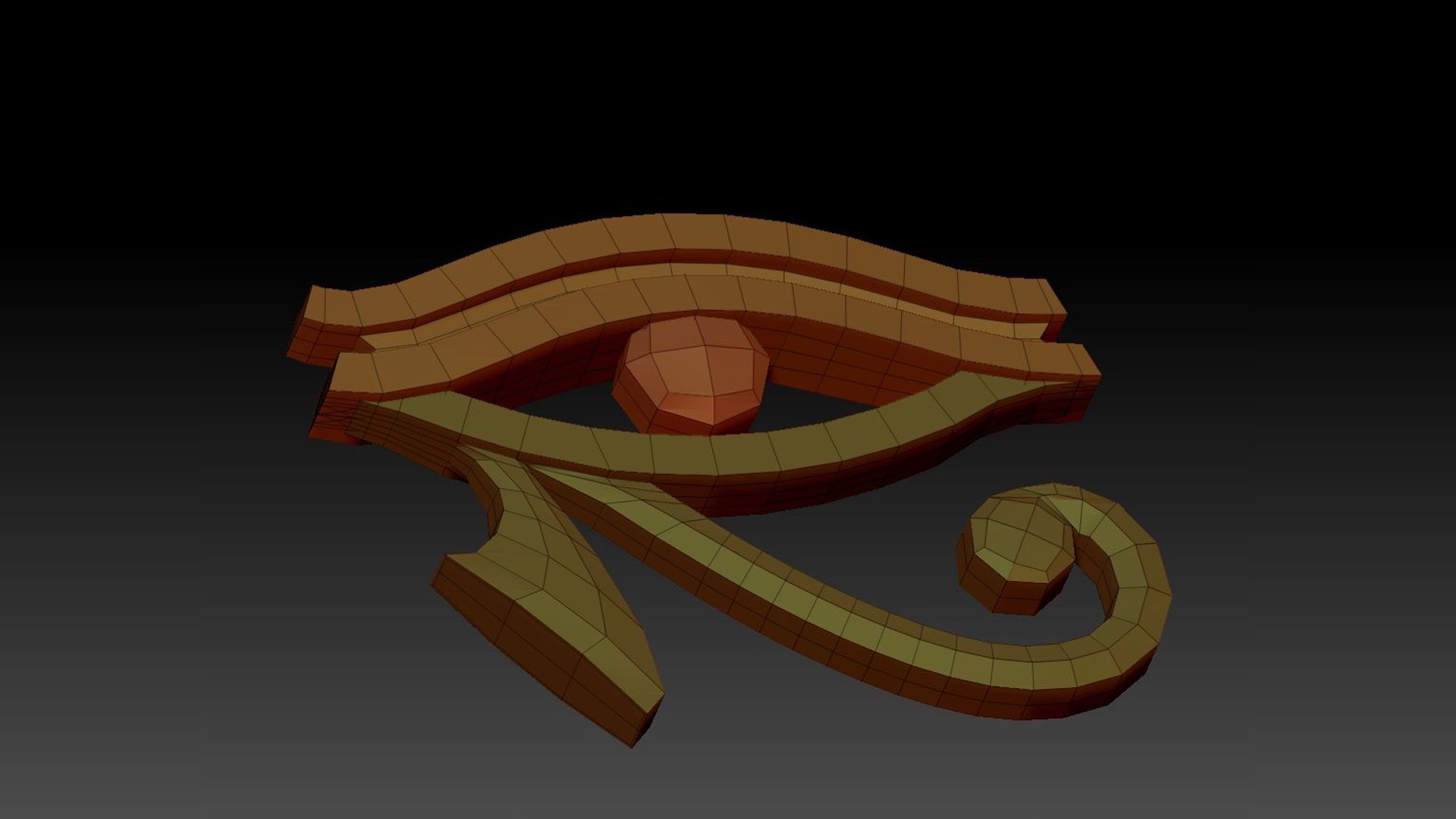 Eye Of Horus Amulet 3D Model - TurboSquid 2178570