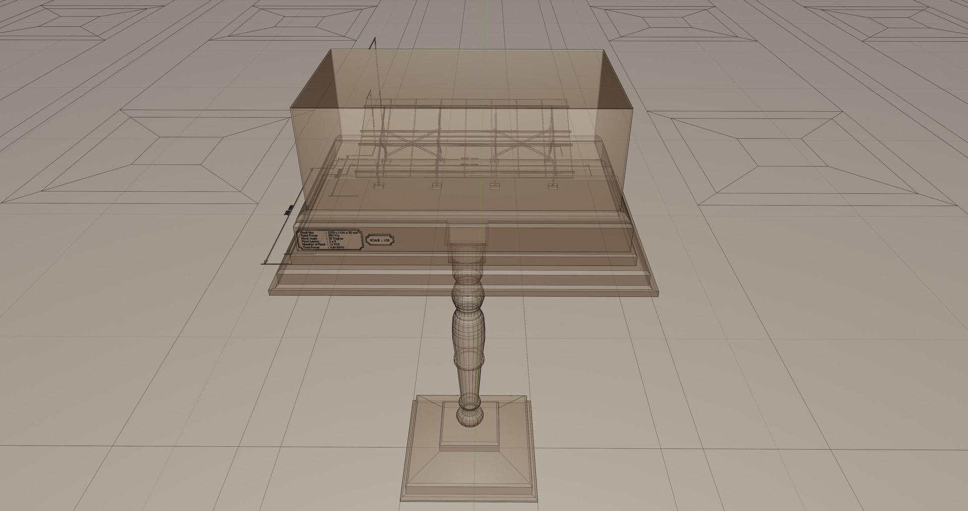 3D Model Solar Energy Construction Table 2x8 Diorama - TurboSquid 2411939