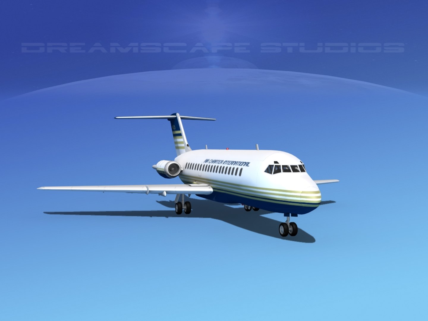 3d Turbines Dc-9-15 Mcdonnell Douglas Model