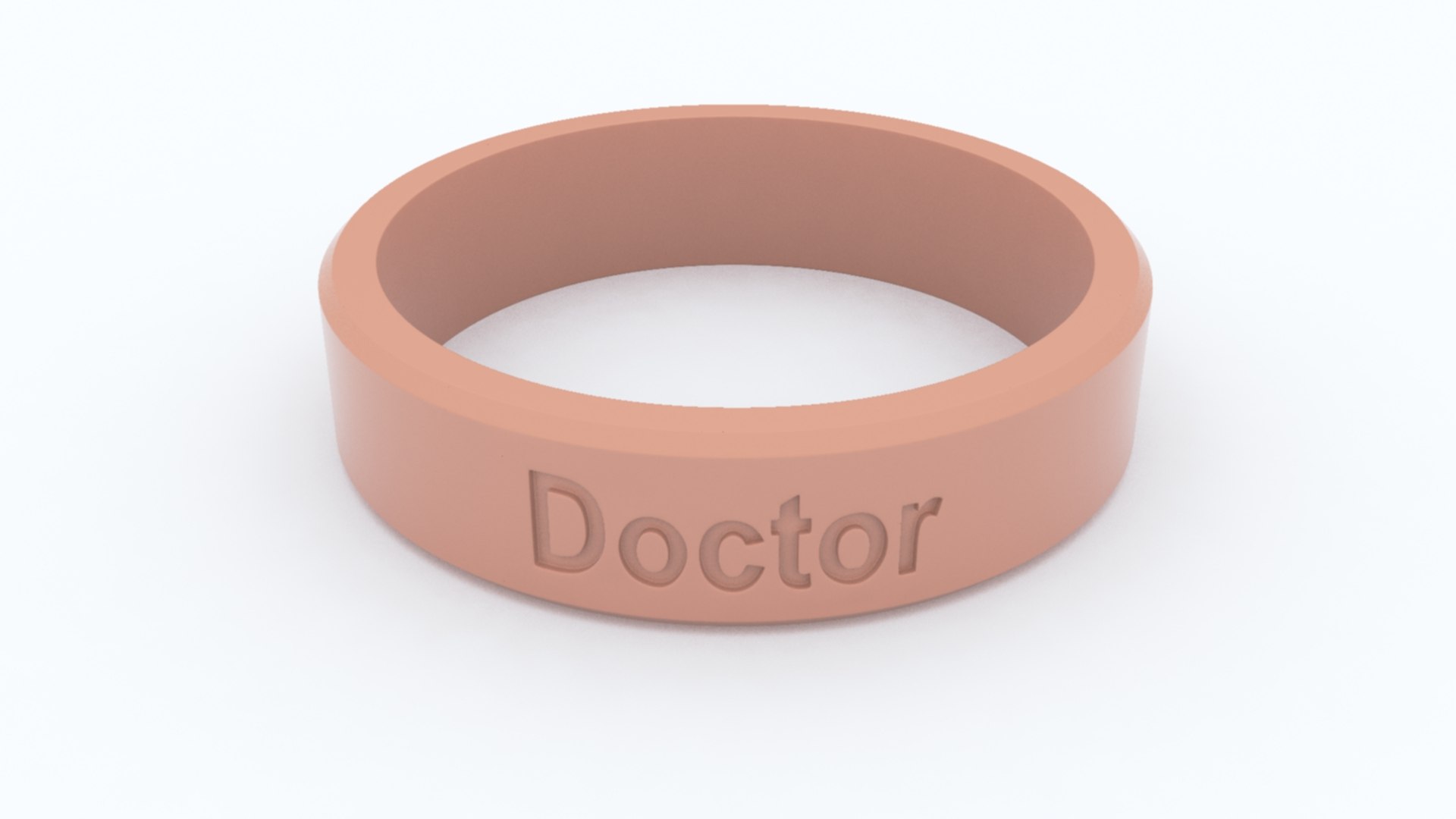 3D Doctor Ring Gold Model - TurboSquid 1858316