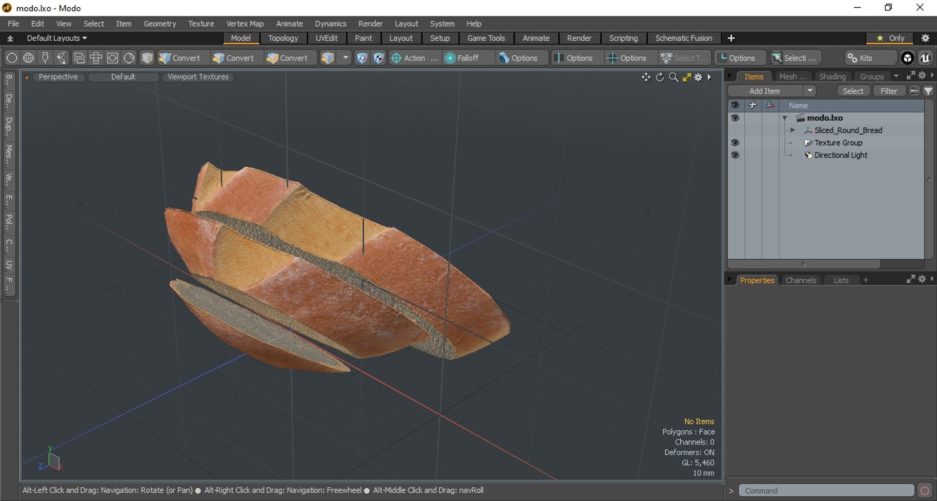 Sliced Round Bread 3D Model - TurboSquid 2240447