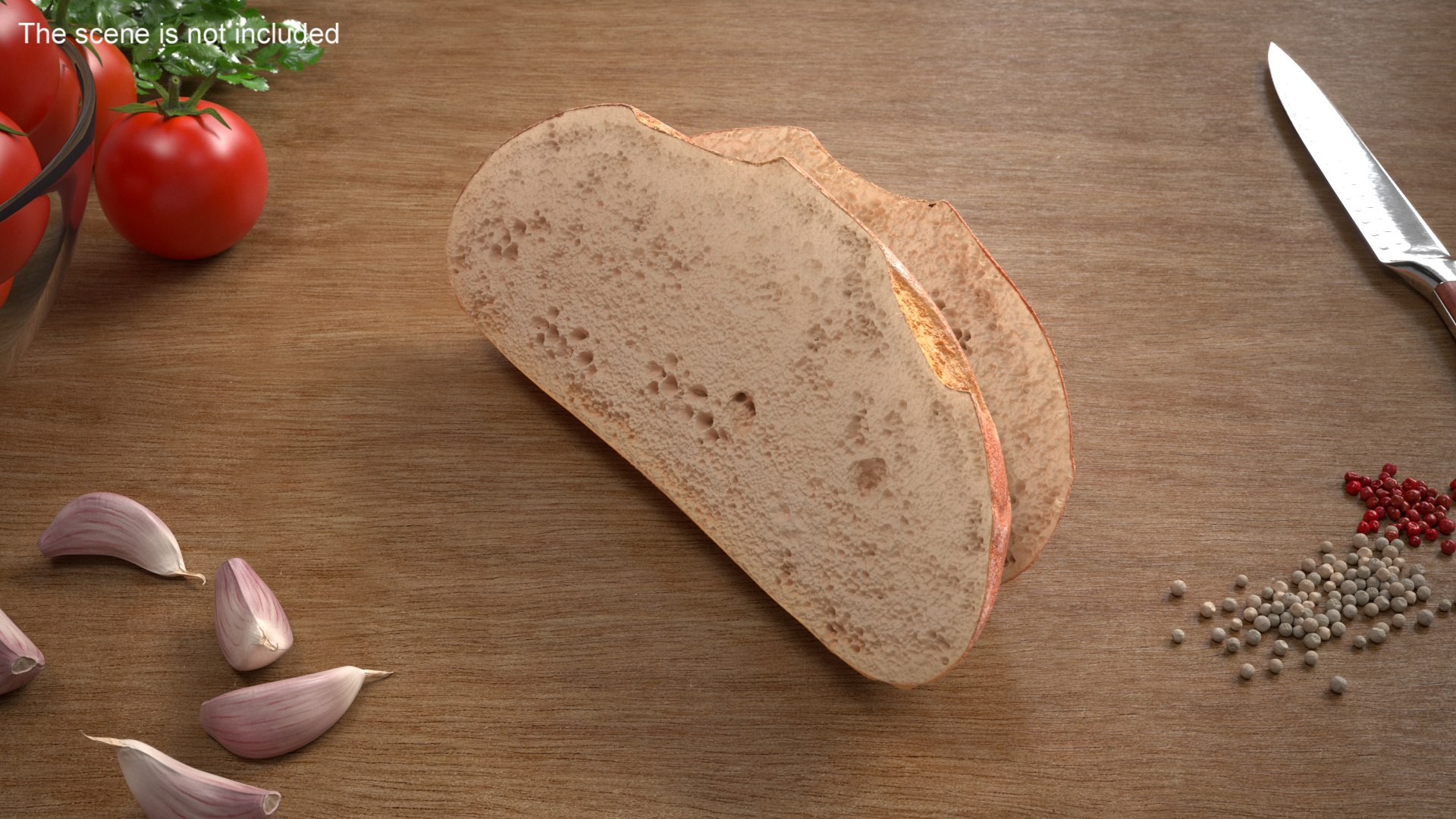 Sliced Round Bread 3D Model - TurboSquid 2240447