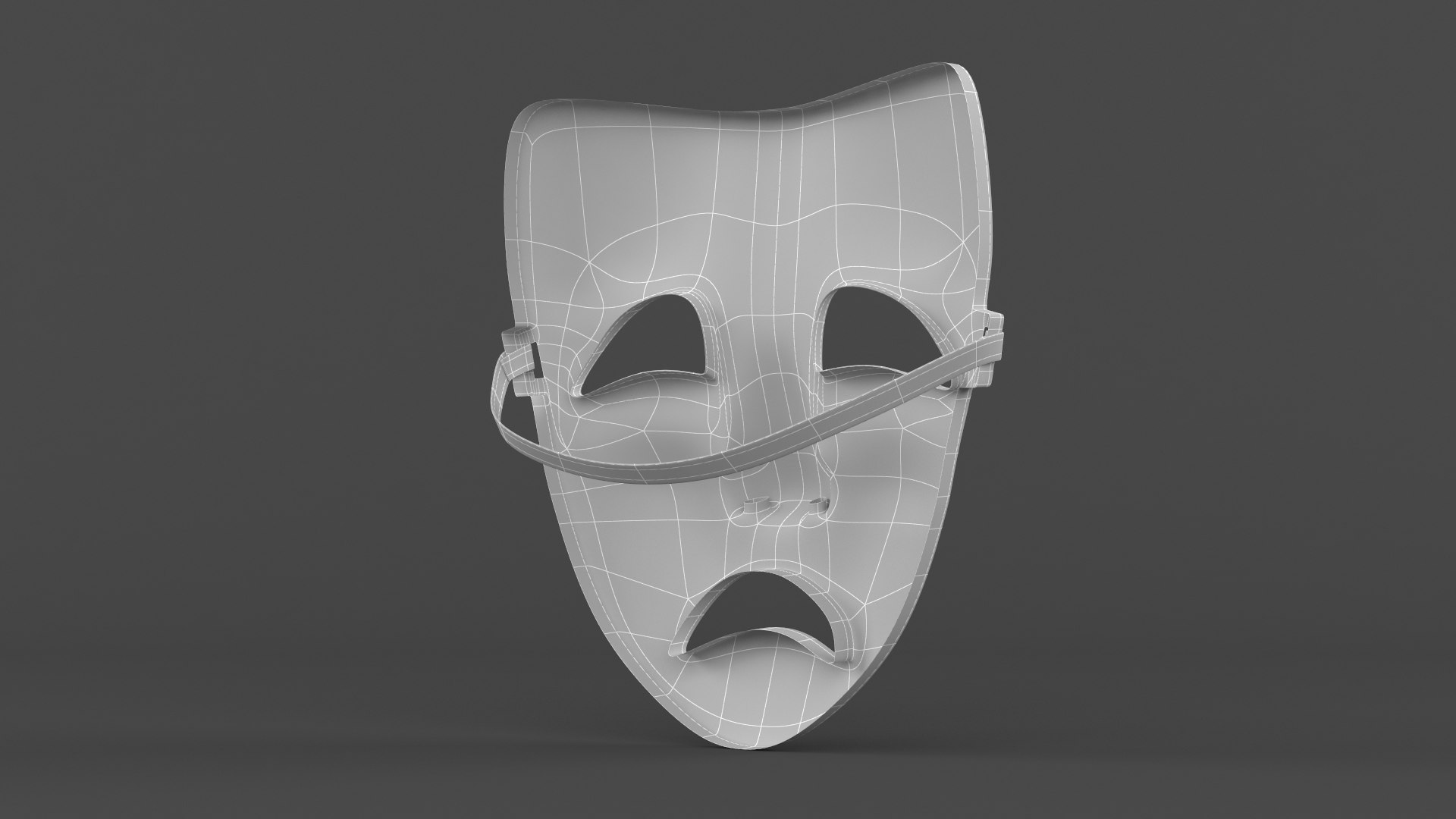 Theatre Masks 3D Model - TurboSquid 1963194