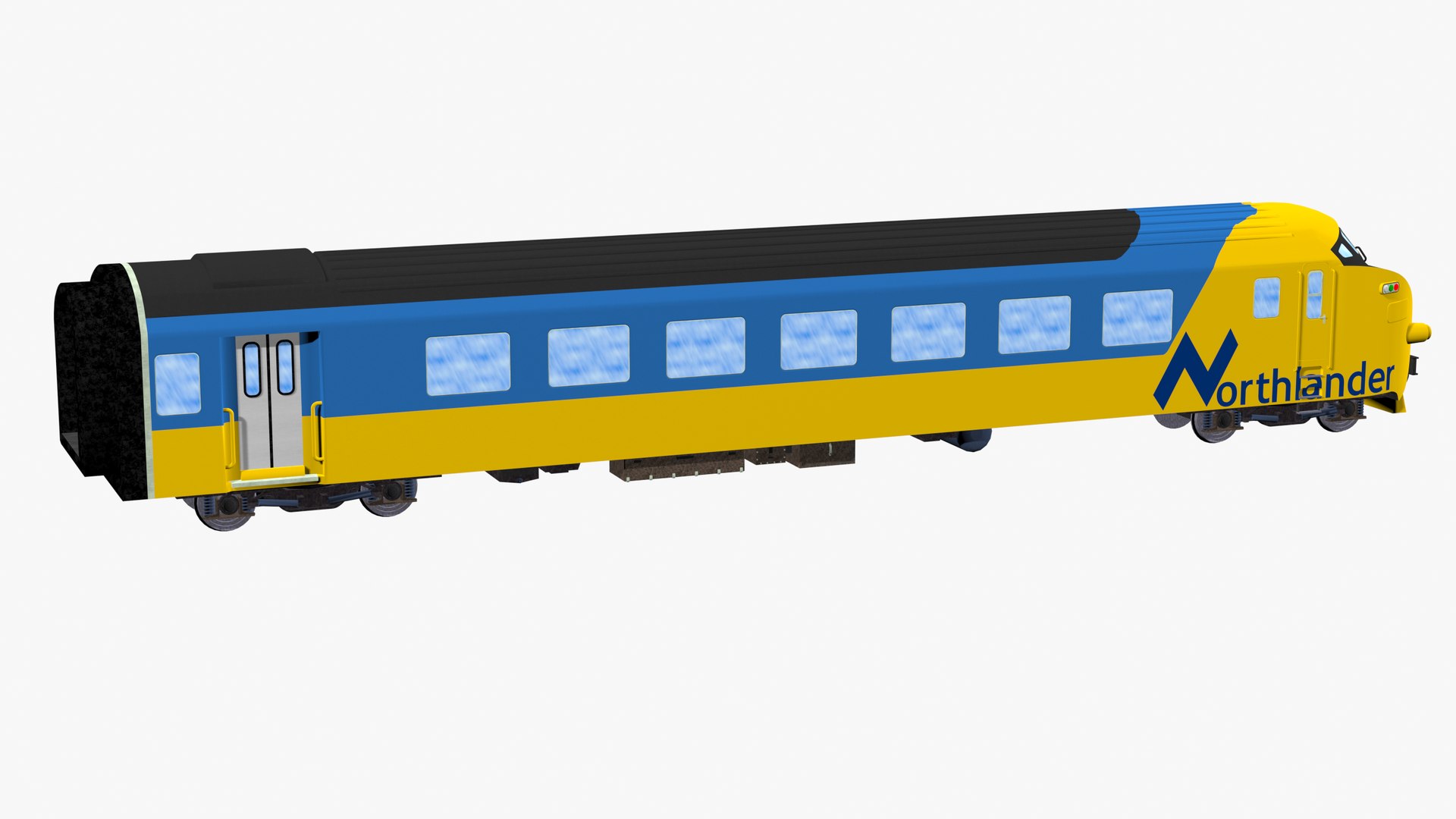 3D Model Northlander - Ontario Northland Railway - Diesel Passenger ...
