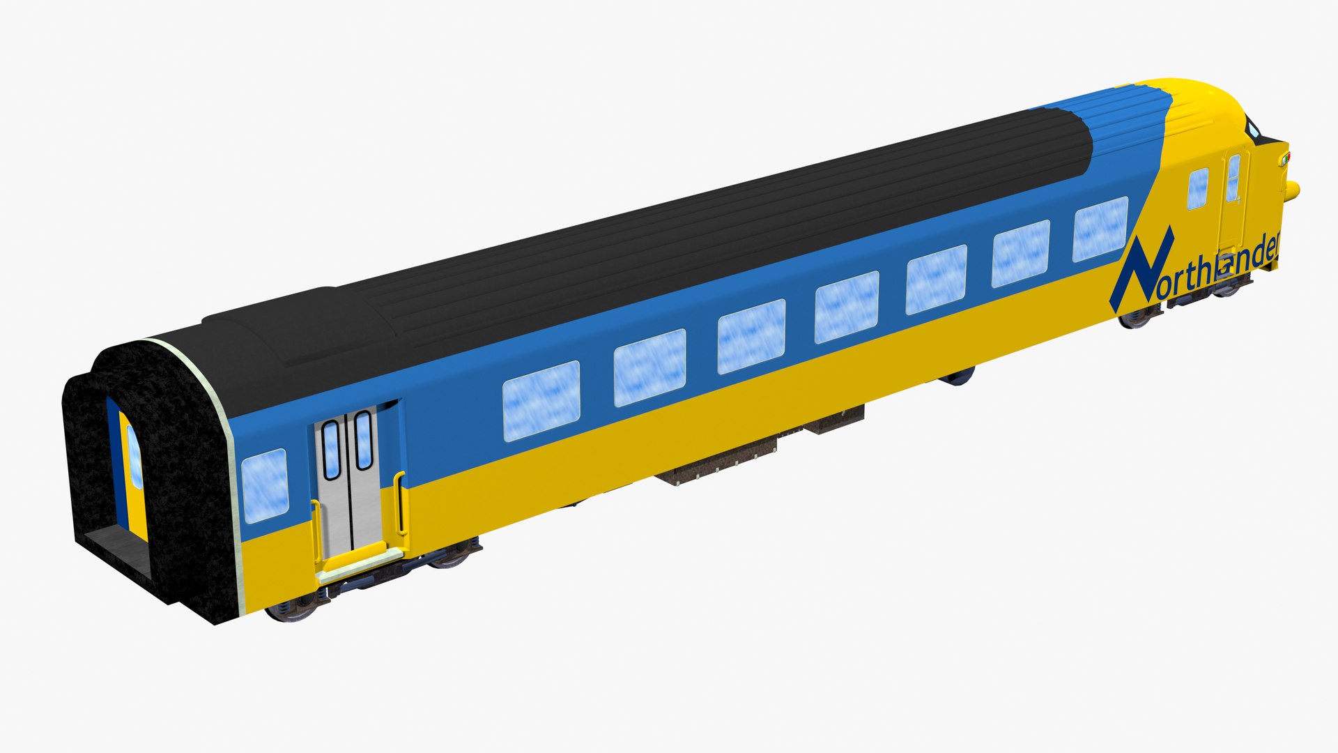 3D Model Northlander - Ontario Northland Railway - Diesel Passenger ...